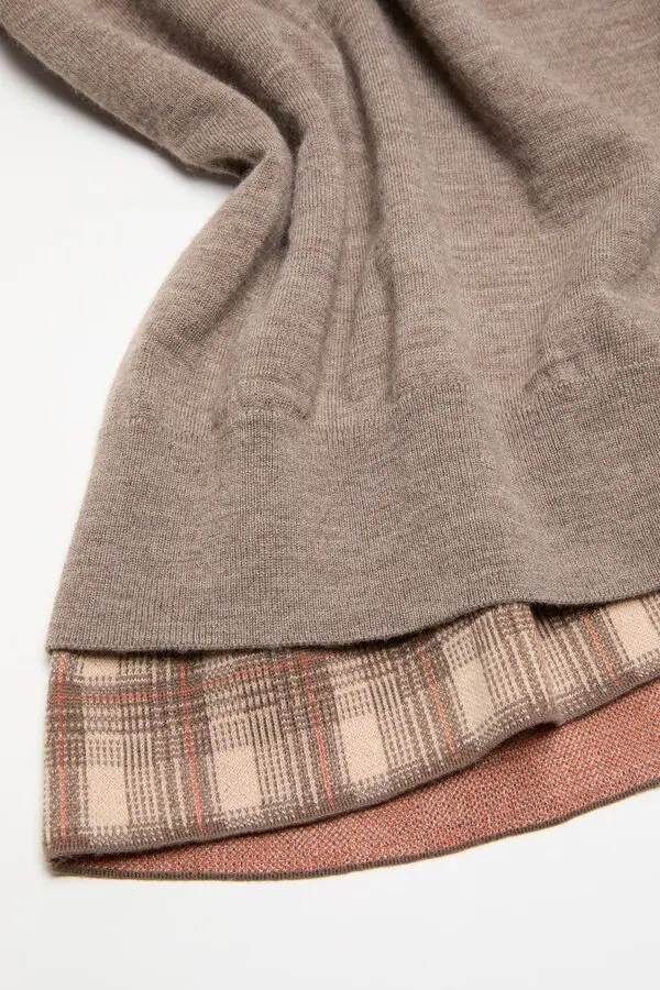 Acne Studios Layered Knitted Polo Shirt - Light Brown