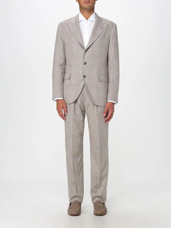 Brunello Cucinelli Prince Of Wales Flannel Tailored Suit - No