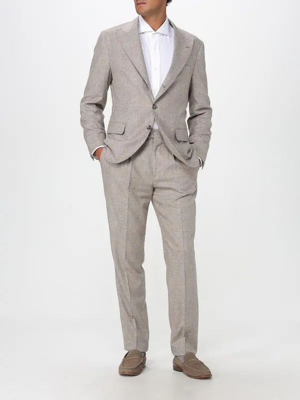 Brunello Cucinelli Prince Of Wales Flannel Tailored Suit - No