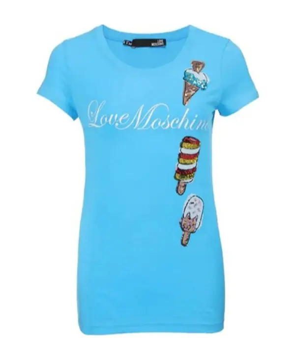 Moschino Detail T-shirt - Blue