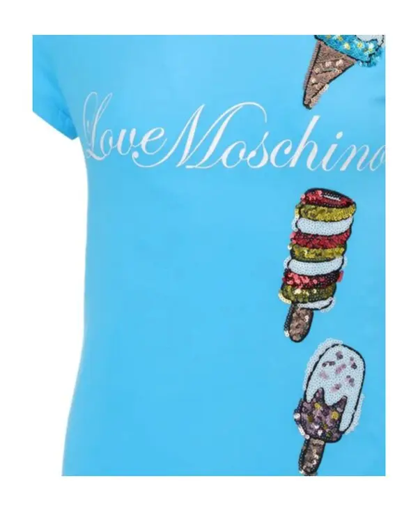 Moschino Detail T-shirt - Blue