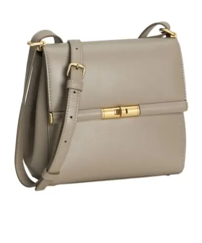 Dolce & Gabbana Marlene Foldover Top Crossbody Bag - Beige