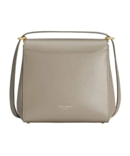 Dolce & Gabbana Marlene Foldover Top Crossbody Bag - Beige