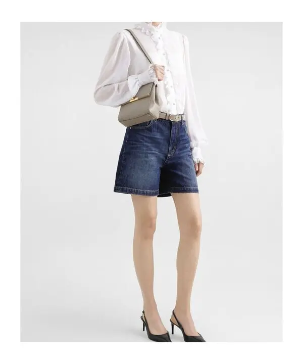 Dolce & Gabbana Marlene Foldover Top Crossbody Bag - Beige