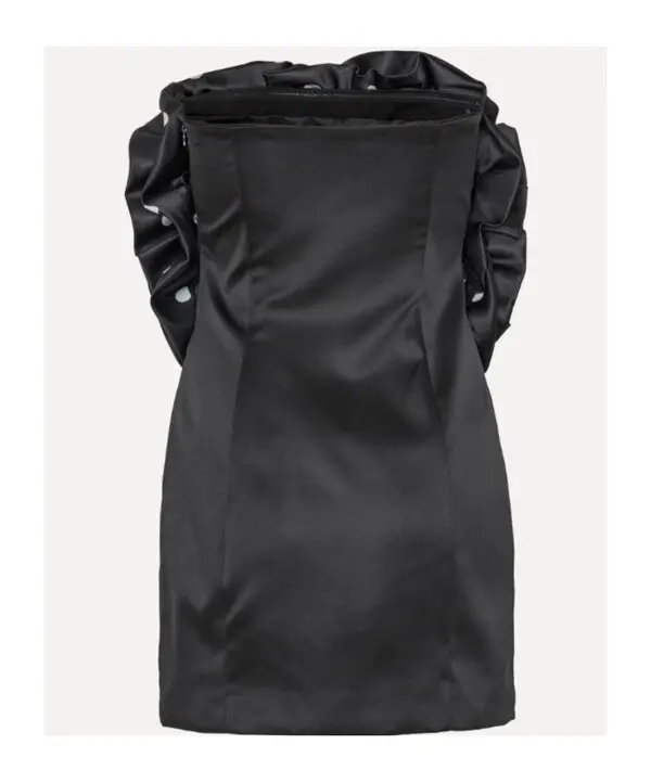 ROTATE BY BIRGER CHRISTENSEN One-shoulder Polka Dot Dress