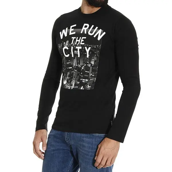 Emporio Armani Round Collar And Long-sleeved T-shirt