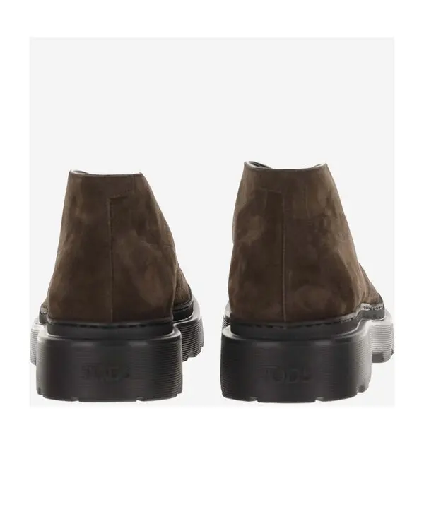 TOD'S Lace-up Round Toe Boots