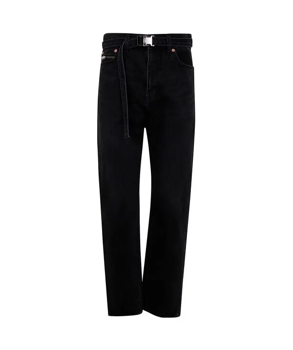 Sacai Belted Straight Jeans