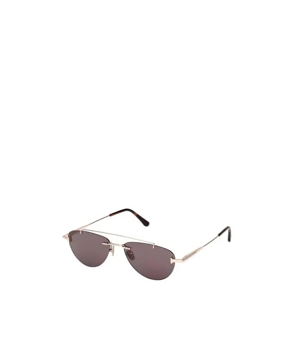 TOM FORD Aviator Rimless Sunglasses