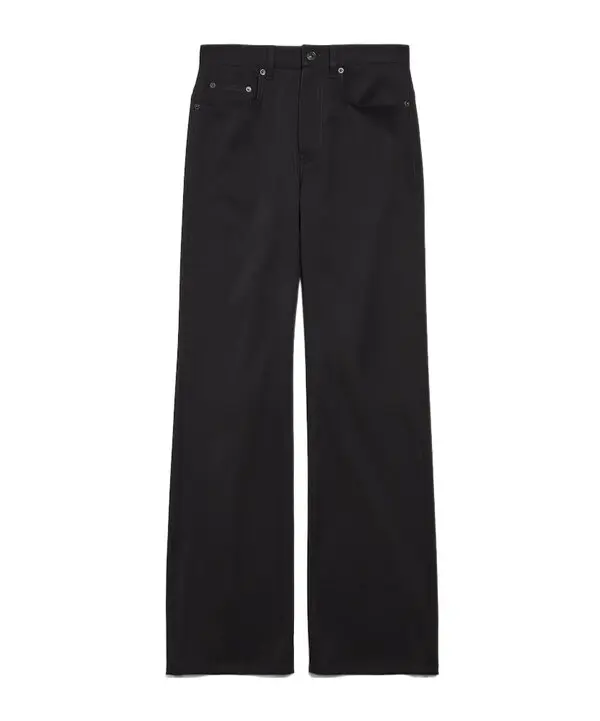 Balenciaga Straight-leg Tailored Pants - Black