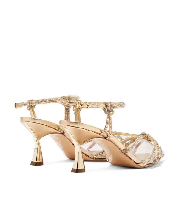 Casadei K Blade Crystal-strap Heeled Sandals