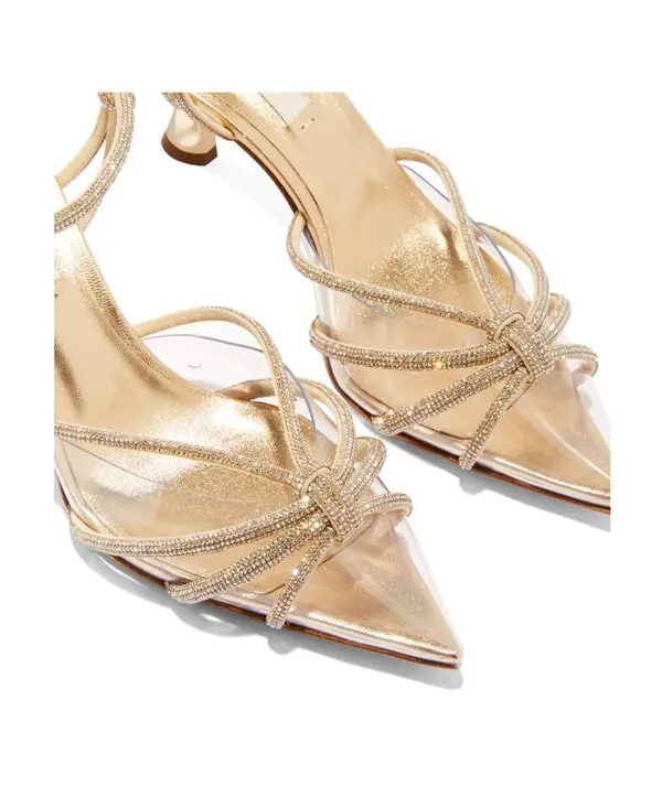Casadei K Blade Crystal-strap Heeled Sandals