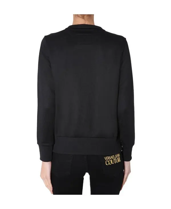 Versace Embroidered Crew Neck Sweater
