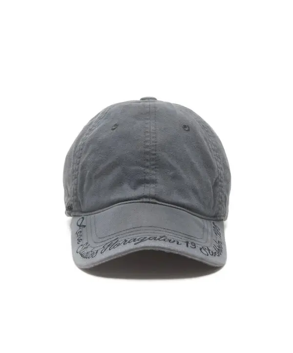 Acne Studios Baseball Cap With Embroidered Logo - Asphalt Ash