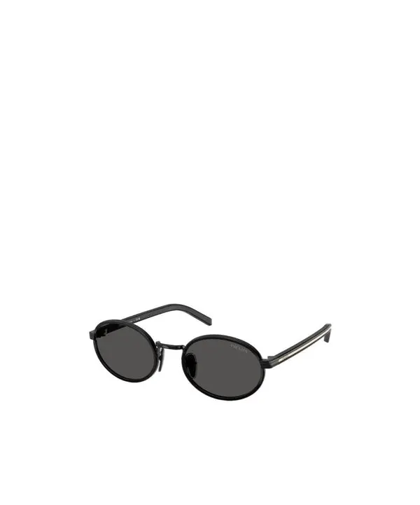 Prada Oval Full Rim Sunglasses - Black