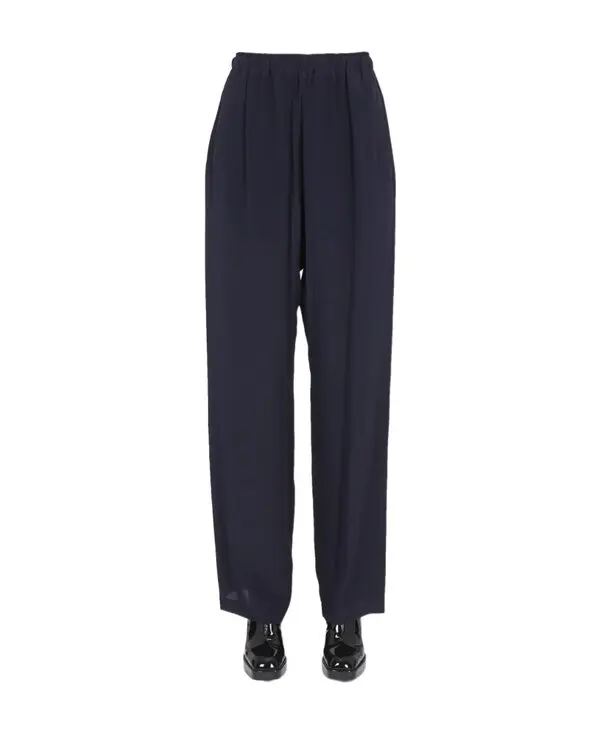VIVIENNE WESTWOOD Elastic Waist Wide-leg Trousers - Black