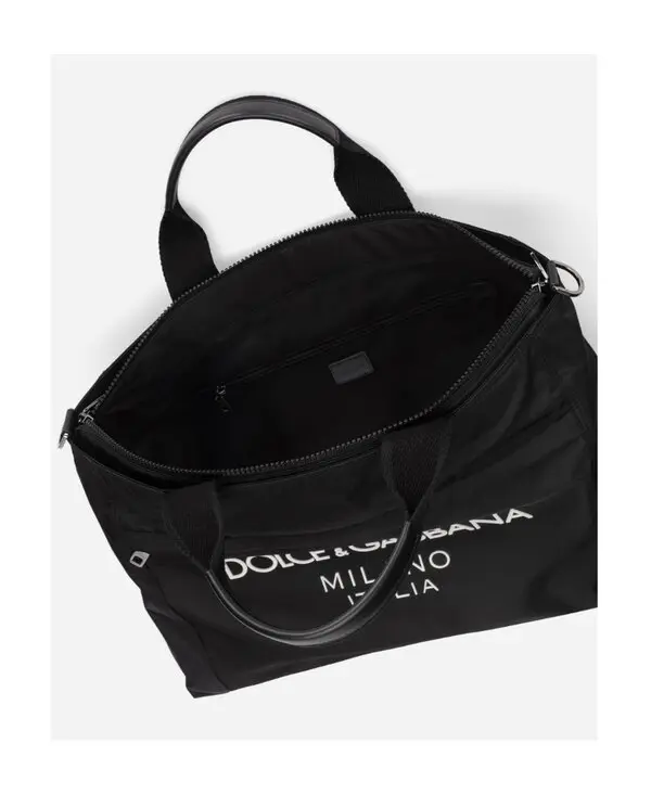 Dolce & Gabbana Logo Printed Zipped Travel Bag