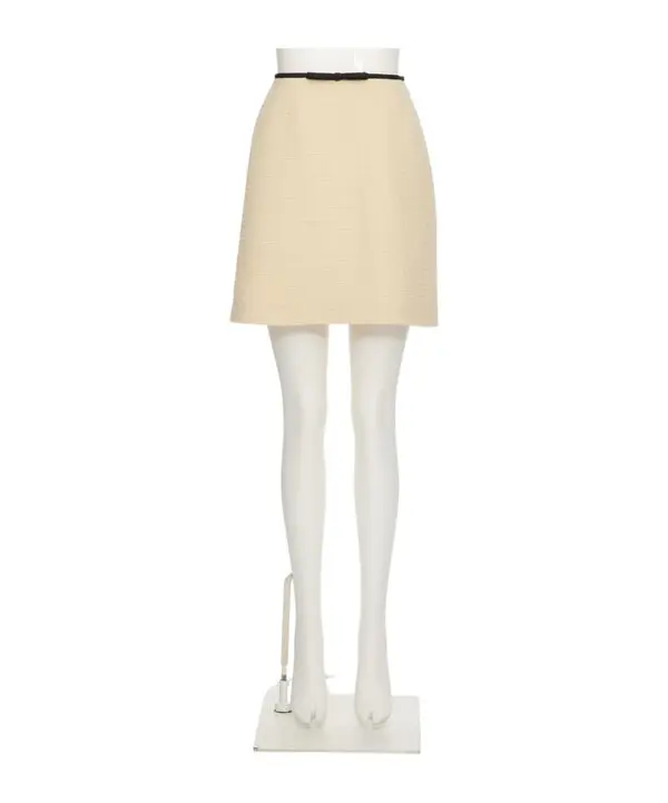 Valentino Garavani Crepe Couture Bow Detailed Mini Skirt - Nude
