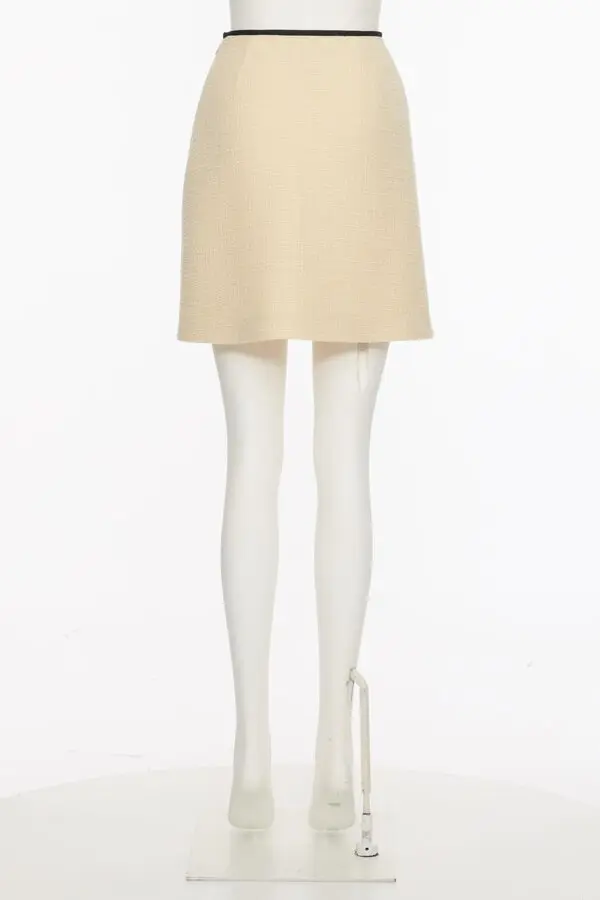 Valentino Garavani Crepe Couture Bow Detailed Mini Skirt - Nude