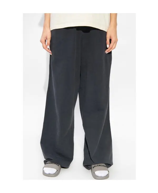 Balenciaga Wide-leg Logo Sweatpants