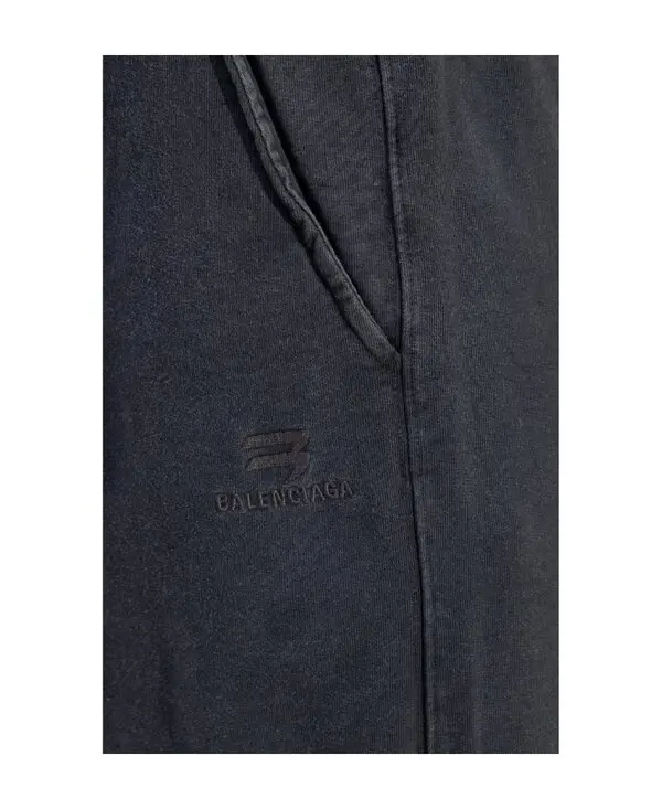 Balenciaga Wide-leg Logo Sweatpants