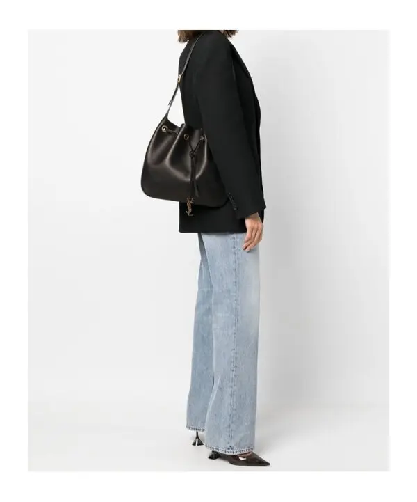 Saint Laurent Vii Hobo Bag - Black