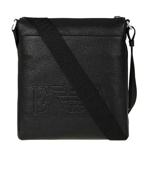 Emporio Armani Logo Shoulder Bag - Black