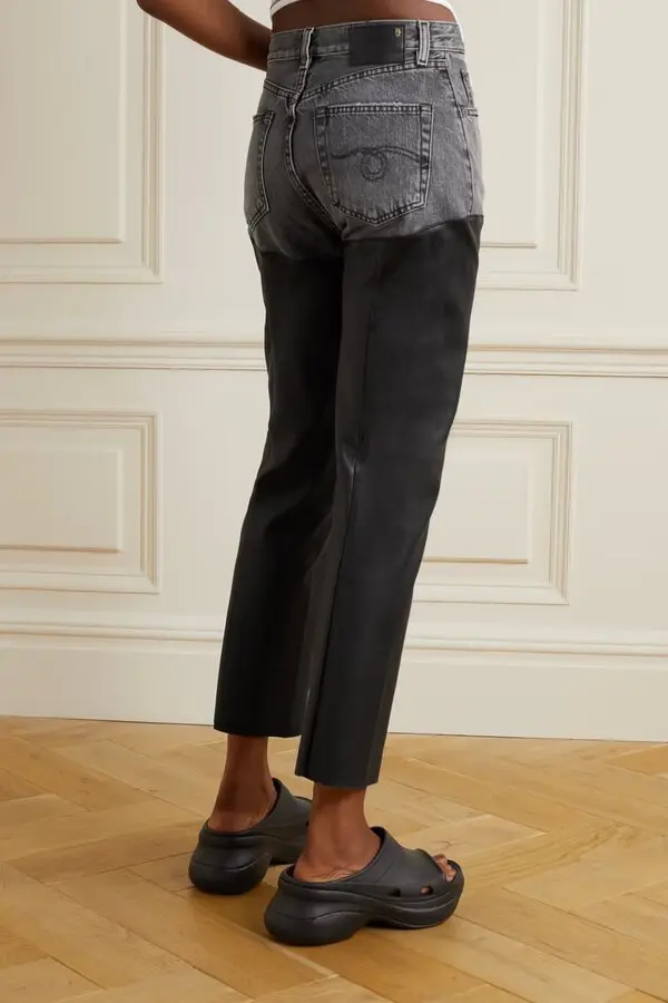 R13 Courtney Chaps Stitched Jeans