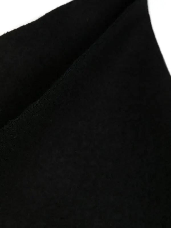 Rick Owens Virgin Wool Cowl Scarf - Black