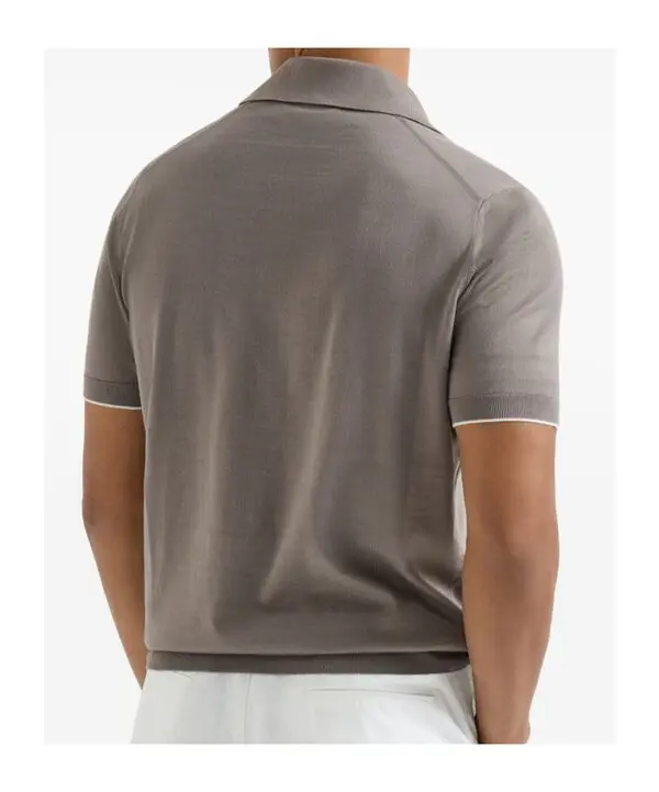 Brunello Cucinelli Lightweight Knitted Polo Shirt