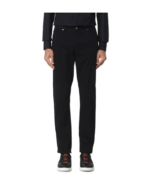 Zegna Logo Patch Casual Pants