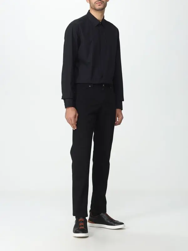 Zegna Logo Patch Casual Pants