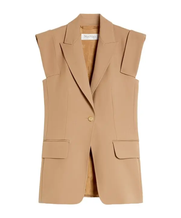 Max Mara Bergamo Single-breasted Vest