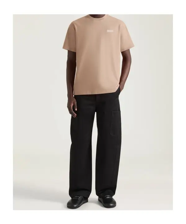Givenchy Logo Patch Crewneck T-shirt - Light Brown