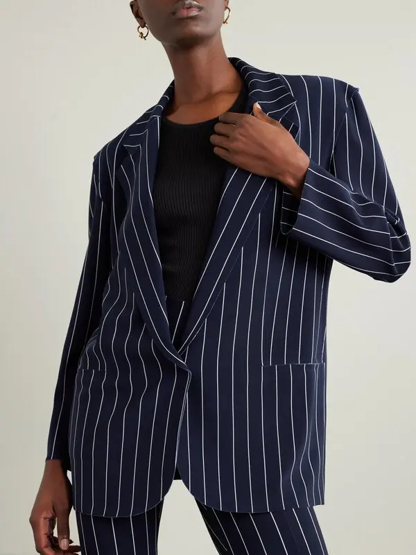 Norma Kamali Striped Blazer