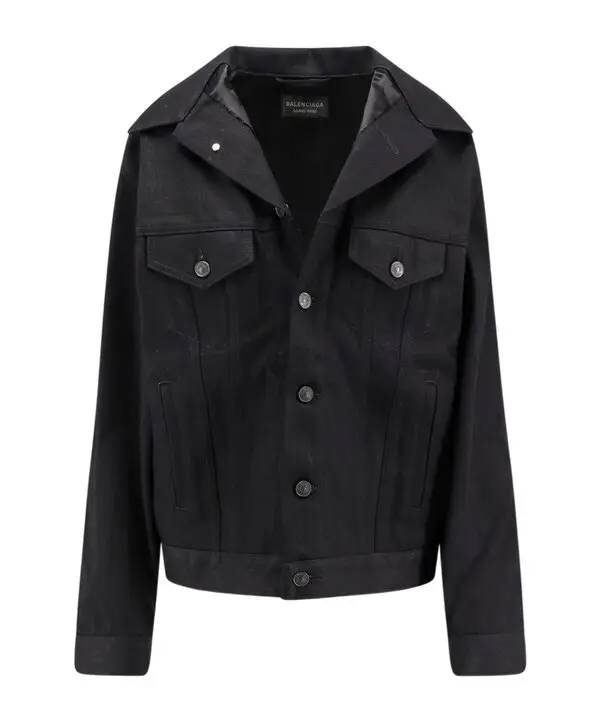 Balenciaga Flap Pocket Denim Jacket