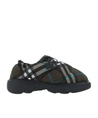 Burberry Checked Padded Flat Sandals