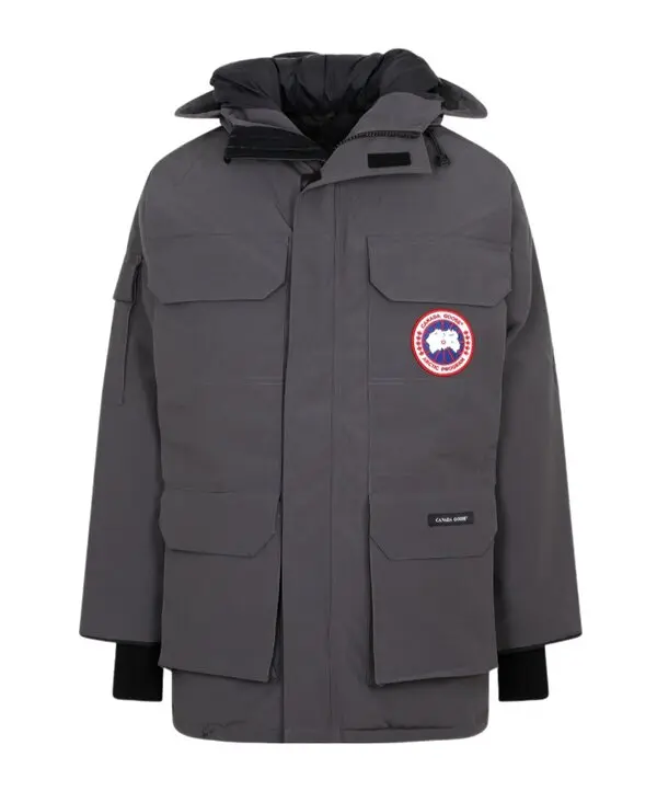 Canada Goose Logo-patch Padded Expedition Parka - Grey