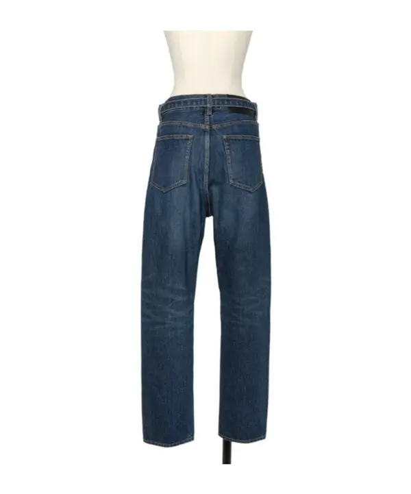 Sacai Belted Straight Jeans - Blue