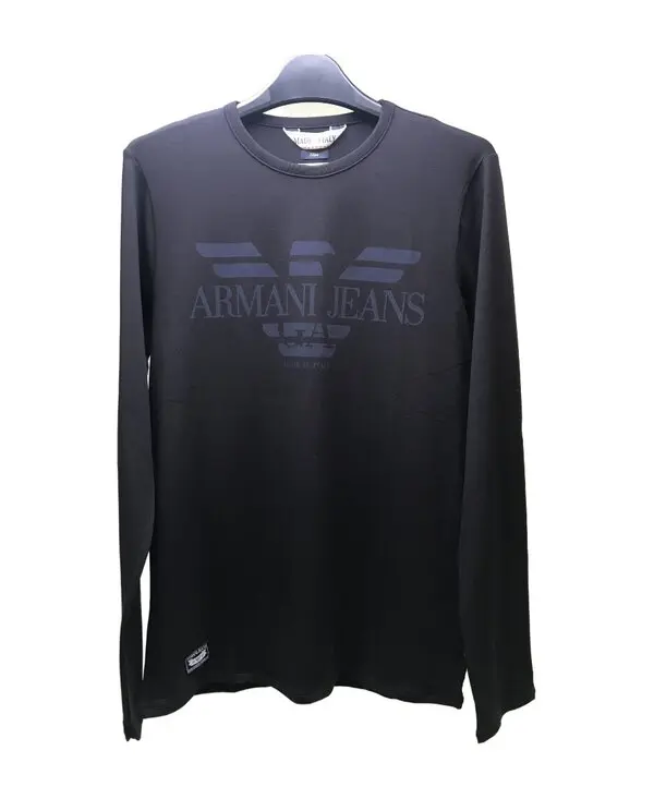 Emporio Armani Logo Round Collar Long-sleeved T-shirt