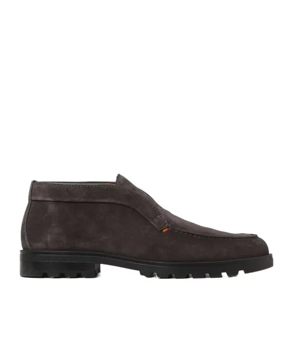 Santoni Almond Toe Slip-on Loafers