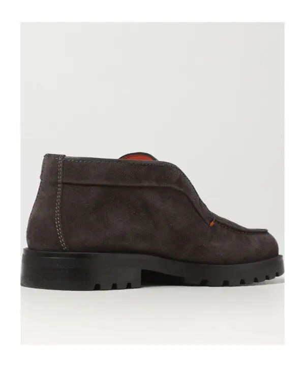 Santoni Almond Toe Slip-on Loafers