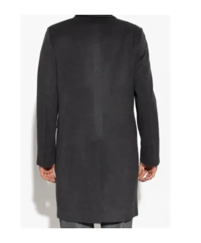 Paul Smith Double-breasted Overcoat With Notched Lapel - Black