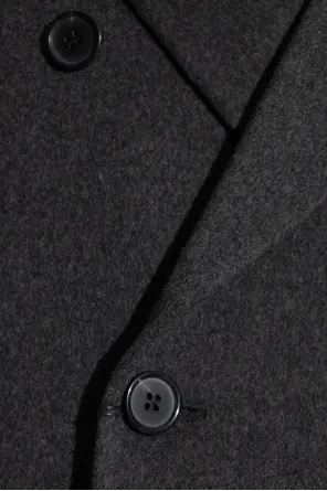 Paul Smith Double-breasted Overcoat With Notched Lapel - Black