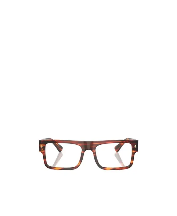 Prada Rectangle Frame Eyeglasses - Brown
