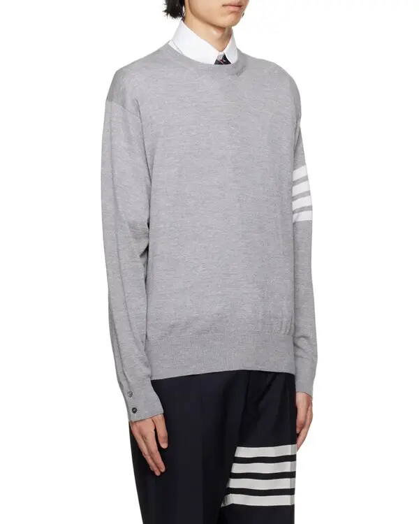 Thom Browne Four-bar Striped Pullover