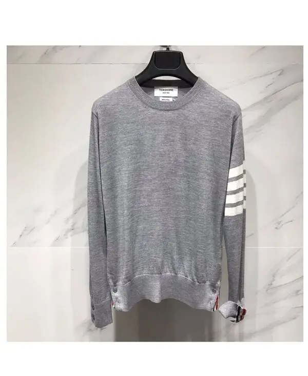 Thom Browne Four-bar Striped Pullover