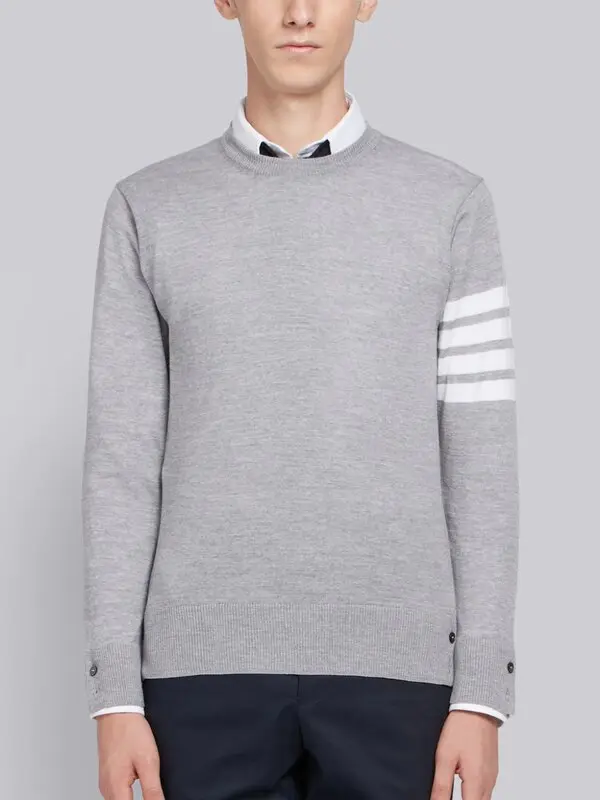 Thom Browne Four-bar Striped Pullover