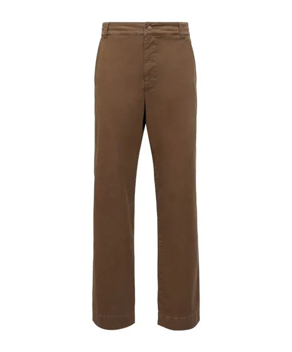 Moncler Cotton Gabardine Pants - Brown