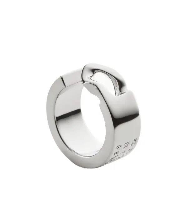 MAISON MARGIELA Brass Cuff Ring With Numerical Engraving